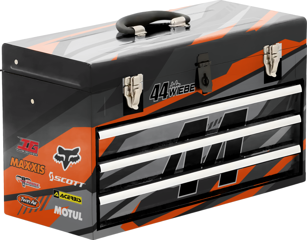 Tool Box Graphics Set For Husky 3 Drawer Metal Toolbox Motocross orange ...